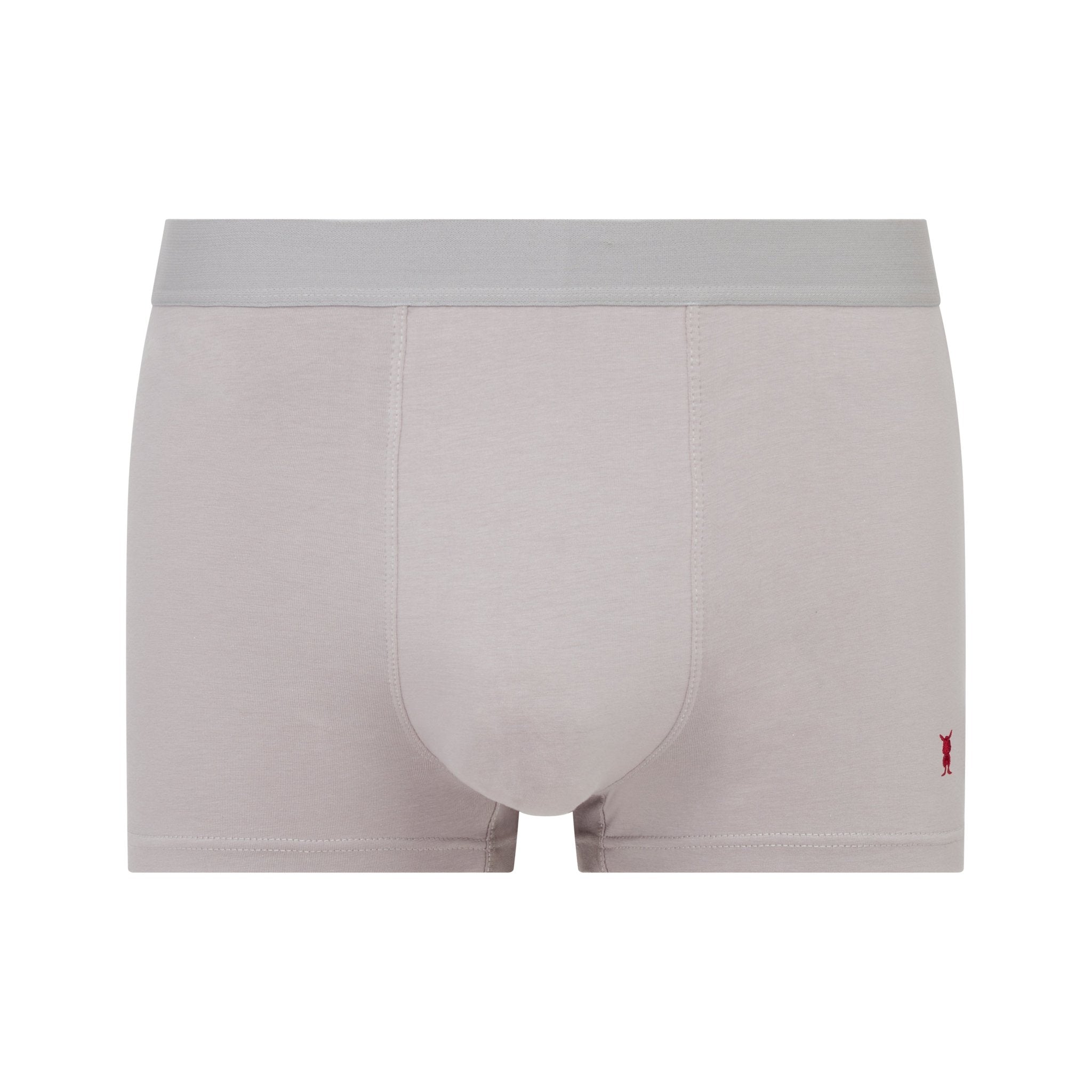 Boxer Briefs for Men 3-Pack Light Grey Cotton - MCRabbit